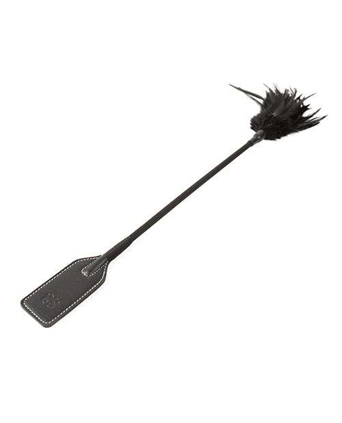Sei Mio Slap & Tickle Dual Ended Crop & Tickler - Black – Pleasures ...