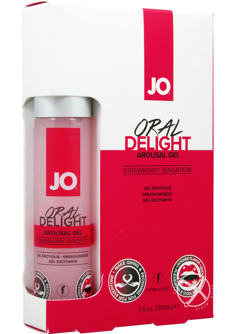 JO Oral Delight Flavored Arousal Gel Strawberry – Pleasures & Treasures