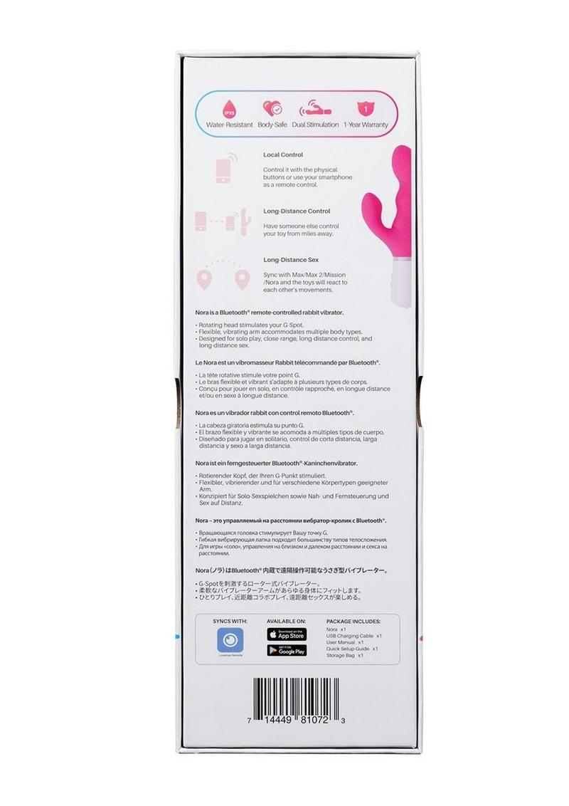 Lovense Nora Remote Controlled Rabbit Vibrator – Pleasures & Treasures