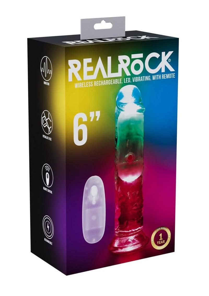 Realrock Vibrating Led Wireless Rechargeable Remote Control Straight C ...